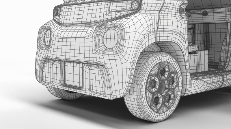 Citroen Ami 2020 Police HQ interior 3D Model in Compact Cars 3DExport