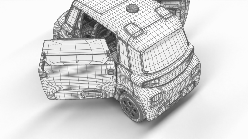 Citroen Ami 2020 Police HQ interior 3D Model in Compact Cars 3DExport