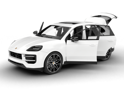 Porsche Cayenne Edisi Hitam HQ 2025 Model 3D in SUV 624922 | 3DExport