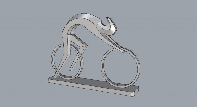 CYCLIST 3D Print Model in Figurines 3DExport