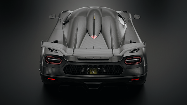 Koenigsegg One 1 Full Exposed Carbon - Interior and Engine Bay 3D Model ...