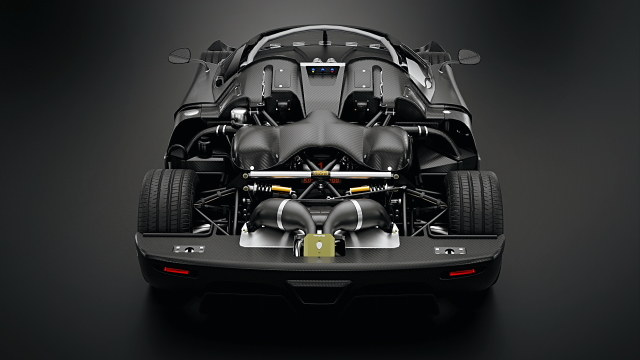 Koenigsegg One 1 Full Exposed Carbon - Interior and Engine Bay 3D Model ...