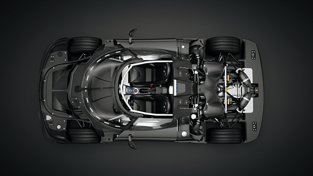 Koenigsegg One 1 Full Exposed Carbon - Interior and Engine Bay 3D Model ...