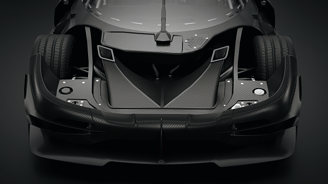 Koenigsegg One 1 Full Exposed Carbon - Interior and Engine Bay 3D Model ...