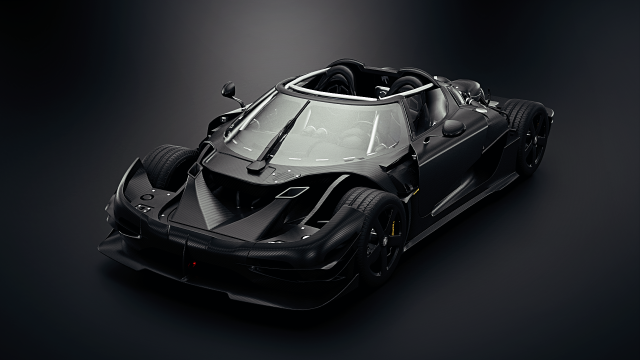 Koenigsegg One 1 Full Exposed Carbon - Interior and Engine Bay 3D Model ...