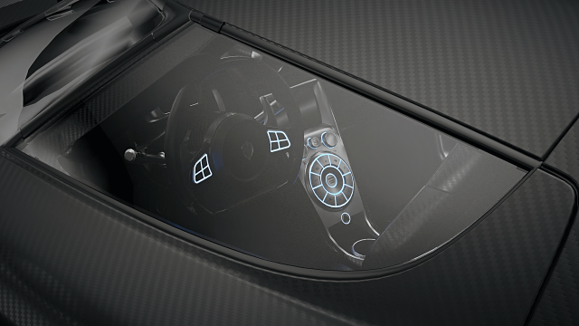 Koenigsegg One 1 Full Exposed Carbon - Interior and Engine Bay 3D Model ...