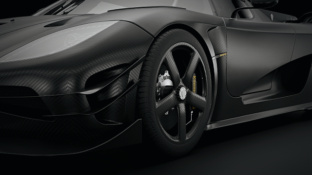 Koenigsegg One 1 Full Exposed Carbon - Interior and Engine Bay 3D Model ...