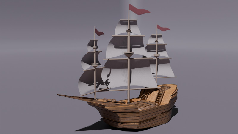Wooden Boat 3D Model in Boats 3DExport