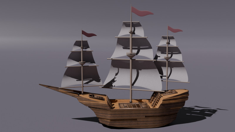 Wooden Boat 3D Model in Boats 3DExport