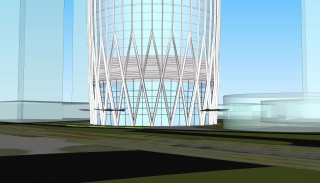 SU model of the modern super high-rise China Resources Headquarters ...