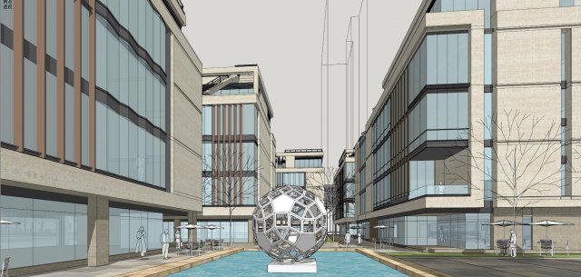 SU model of modern single-family office building 3D Model in Buildings ...