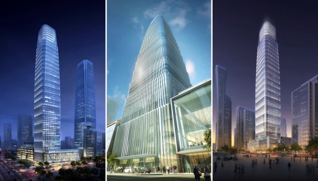 SU model of the Guomao Phase III office building building 3D Model in ...