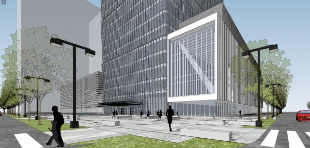 SU model of the Guomao Phase III office building building 3D Model in ...