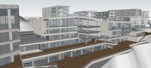 SU model of headquarters base office and commercial buildings 3D Model ...