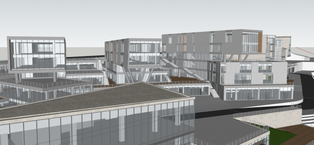 SU model of headquarters base office and commercial buildings 3D Model ...