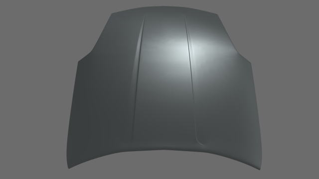 Car Bonnet 04 3D Model in Parts of auto 3DExport