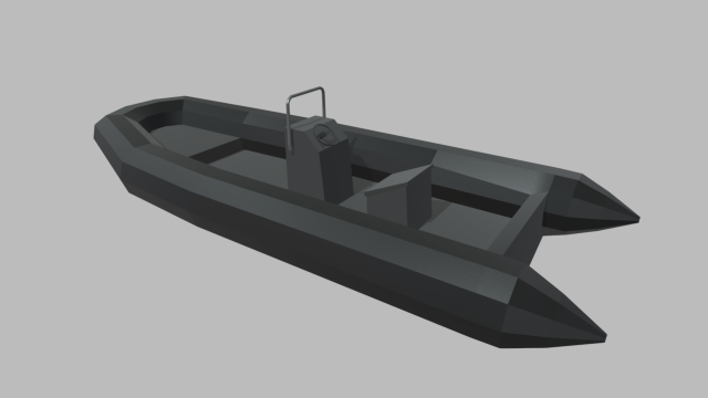Low Poly Boat 02 3D Model in Speed Boats 3DExport