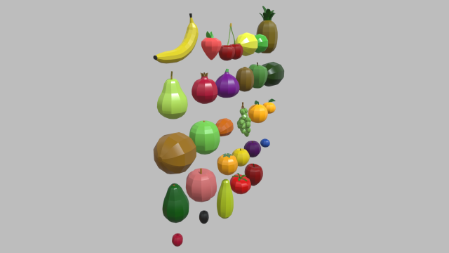 Low Poly Fruit Pack Modelo 3D in Fruta 3DExport