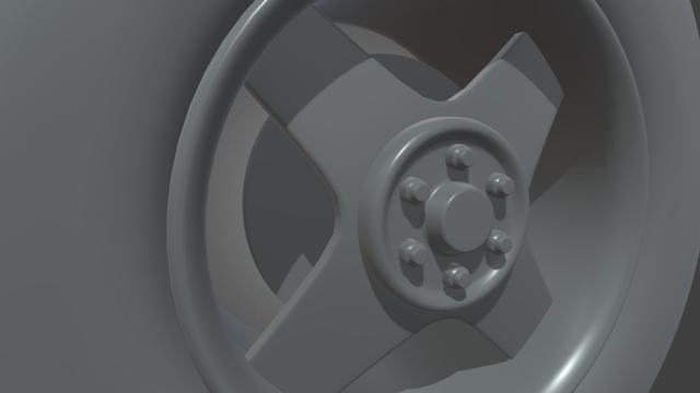 Low Poly Wheel 01 3D Model in Parts of auto 3DExport