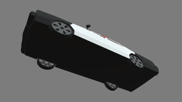 Low Poly Police Car 01 3D Model in Concept 3DExport