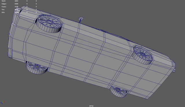 Low Poly Police Car 01 3D Model in Concept 3DExport