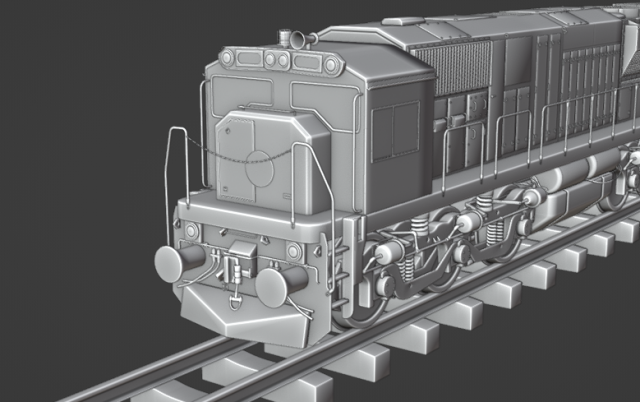 Bangladesh train locomotive 3D Model in Train 3DExport