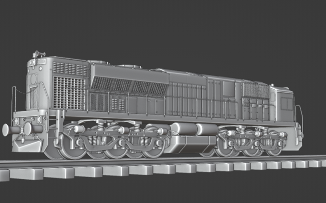 Bangladesh train locomotive 3D Model in Train 3DExport