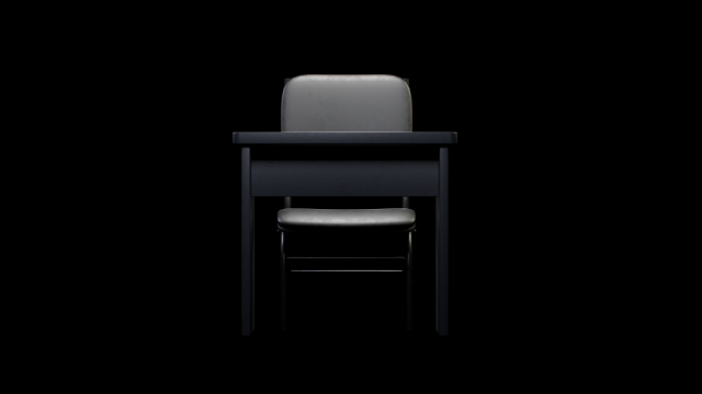 Student chair with desk 3D Model in Desk 3DExport