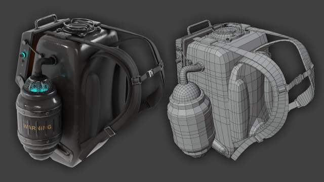 Knapsack 3D Model in Other 3DExport