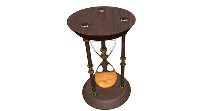 Sand Hour Glass 3D Model in Living Room 3DExport