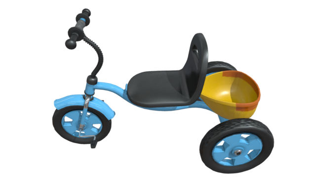 Child Tricycle 3D Model in Toys 3DExport