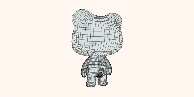 Cute Teddy Bear Toy 3D Model in Toys 3DExport