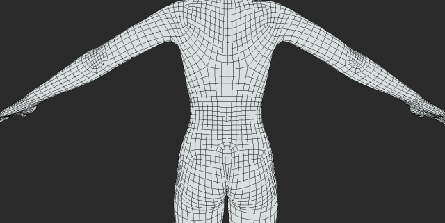 Graceful Beginnings Explore Creativity with our Female Body Mesh A-Pose ...