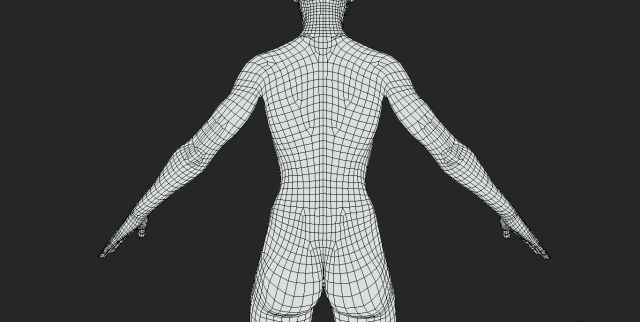 Elevate Your Digital Art Female Body Base Mesh A-Pose 3D Model in Woman ...