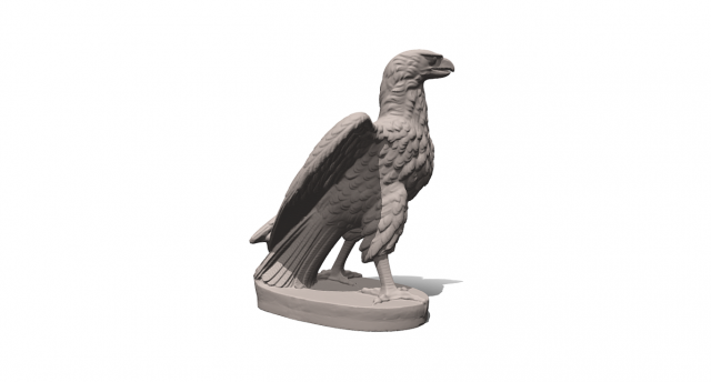 Majestic Guardian Stone Eagle Garden Statue 3D Model in Sculpture 3DExport