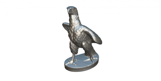 Majestic Guardian Stone Eagle Garden Statue 3D Model in Sculpture 3DExport