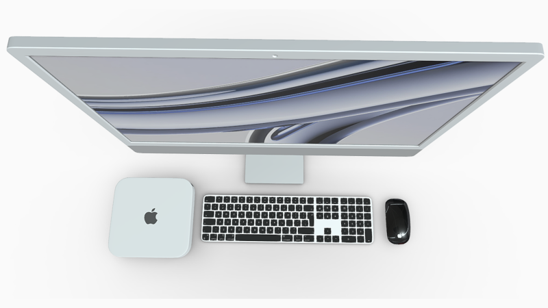 Experience Modern Elegance With Apple iMac PC Set 3D Model in Computer 3DExport