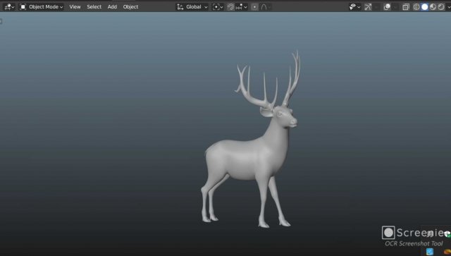 American deer realistic model 3D Model in Deer 3DExport