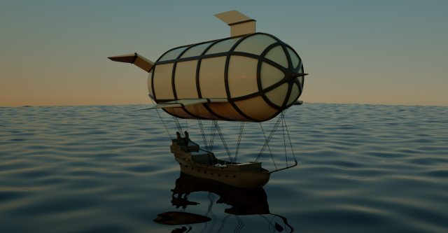Flying ship 3D Model in Other 3DExport
