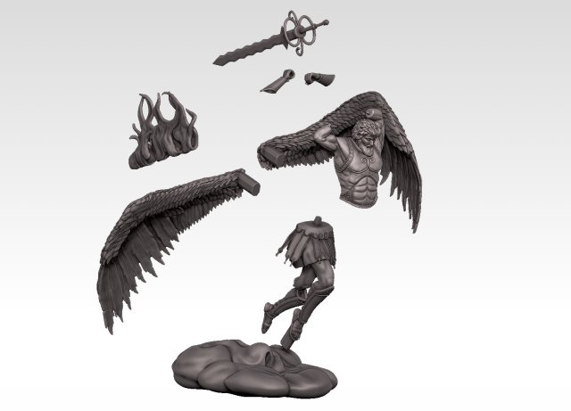 Heroes of Might and Magic 3 Archangel Model 3D Print Model in Monsters ...
