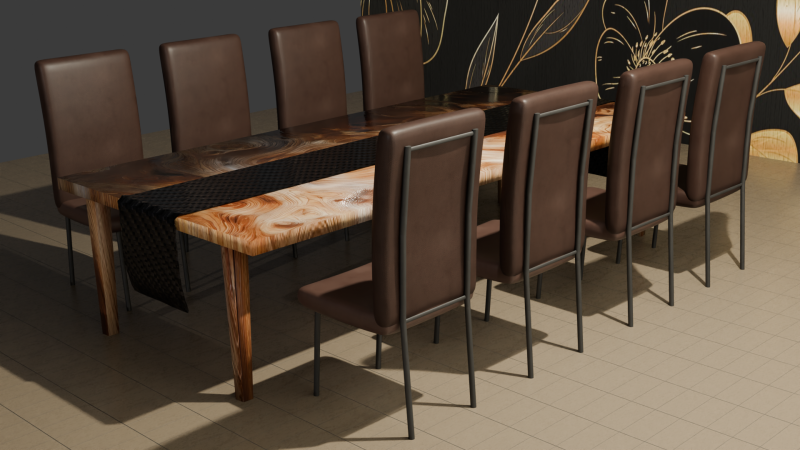 Chair and Tables Collection 3D Model in Chair 3DExport