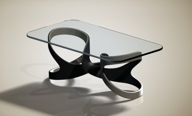 Center Table 3D Model in Living Room 3DExport