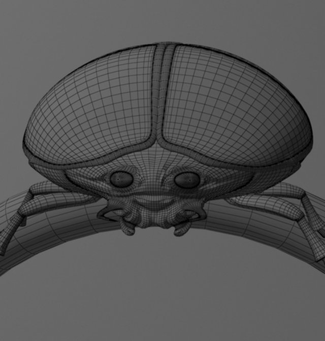 Scarab ring 3D Model in Jewellery 3DExport