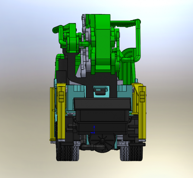 Concrete Placing boom pump 02 3D Model in Machines 3DExport