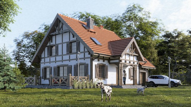 Traditional house 3D Model in Buildings 3DExport