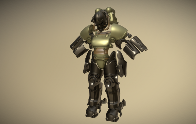 Fallout Power Armor T51 3D Print Model in Other 3DExport