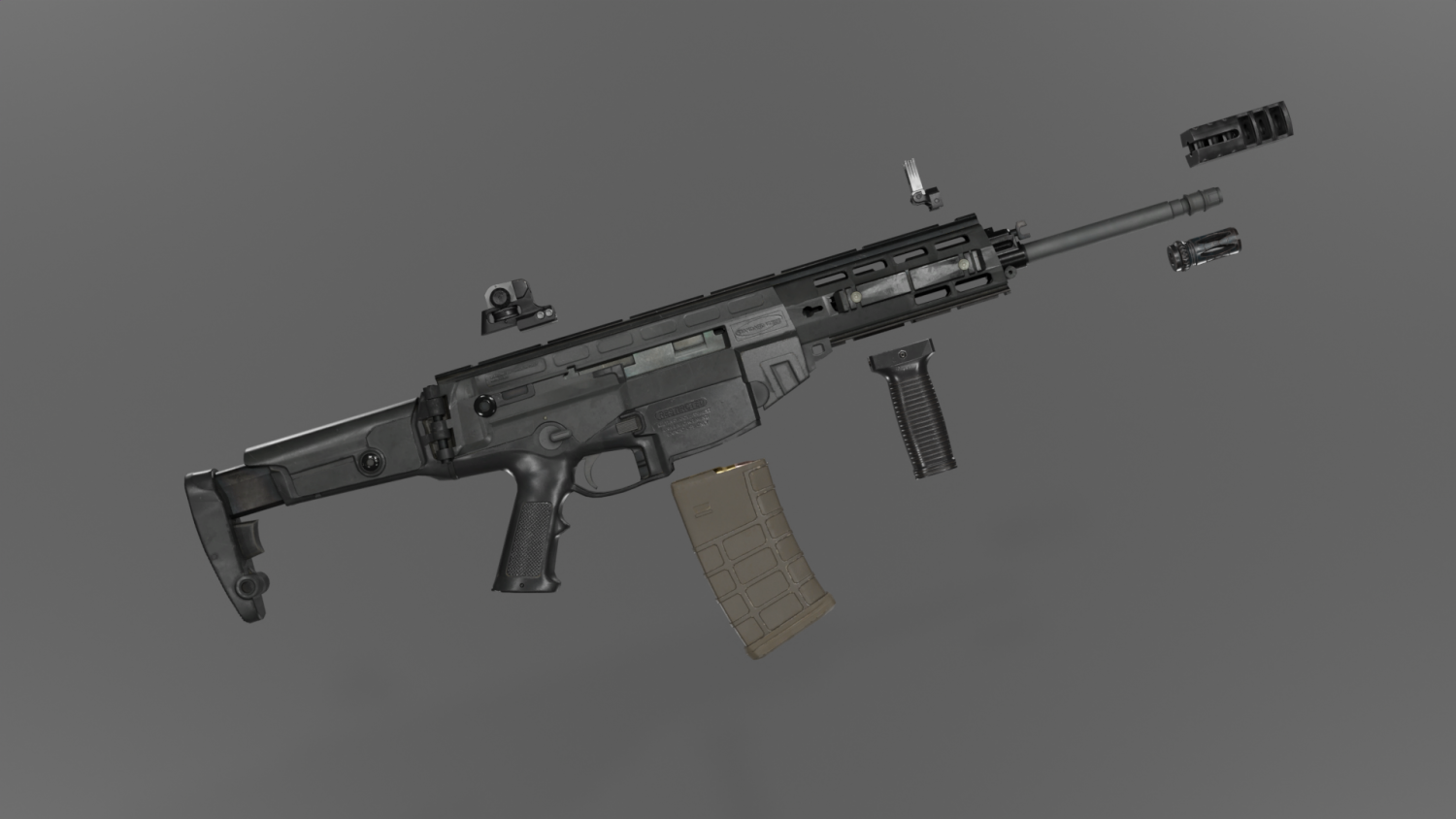 ARX200 3D Model in Rifle 3DExport