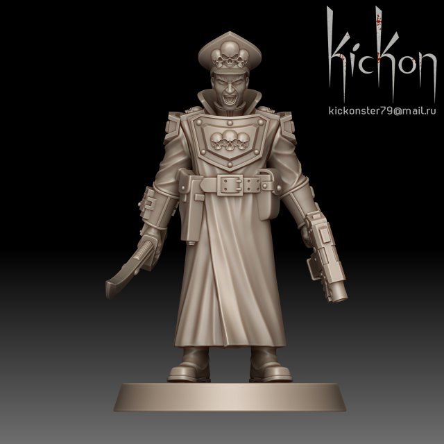 Commissar 3D Print Model in Board Games 3DExport