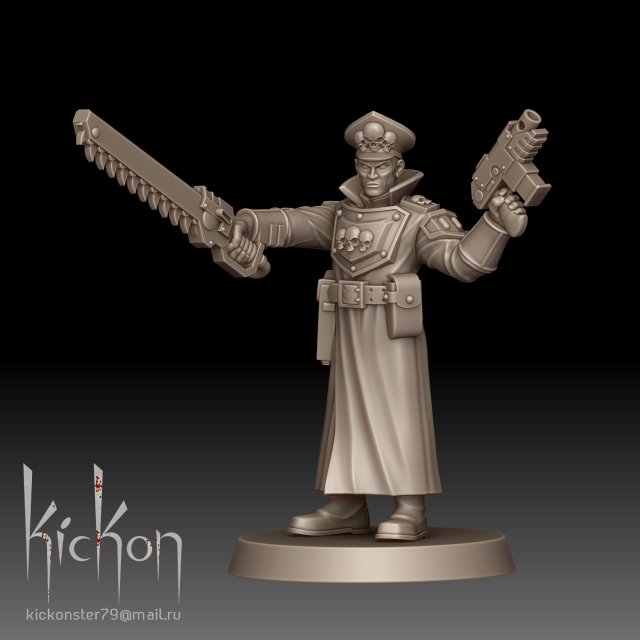 Commissar 3D Print Model in Board Games 3DExport