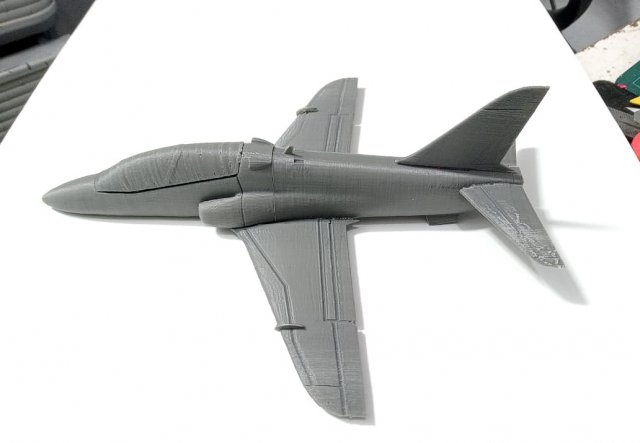 READY TO PRINT STL FILES OF SCALE MODEL BAE HAWK MK-53 SCALE 148 3D ...